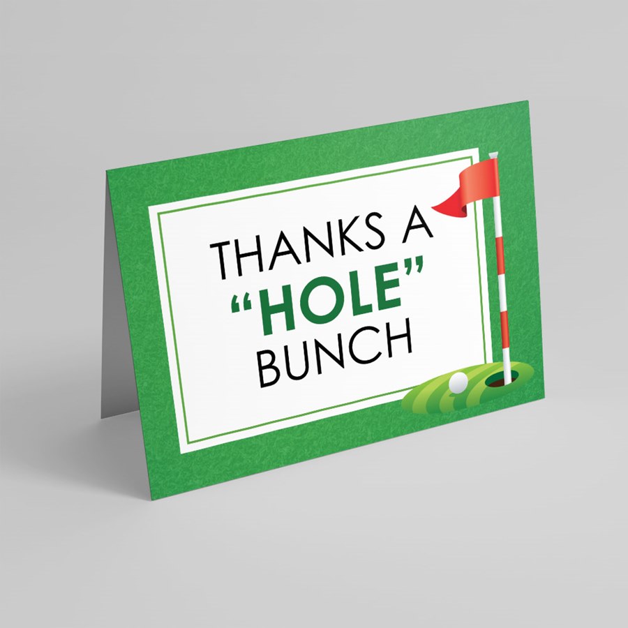 Hole Bunch Thank You Card by USGAcardshop