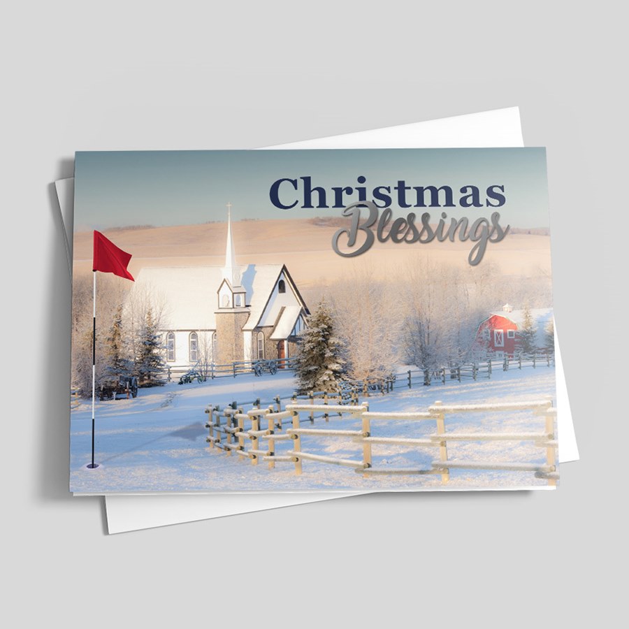 Golf Blessings Christmas Card by USGAcardshop